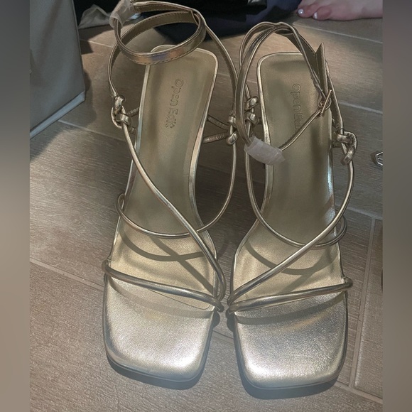 Open Edit | Shoes | Open Edit Gold Heels | Poshmark